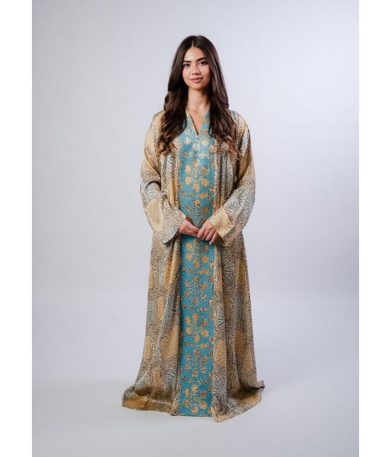 Talia Silk Floral Dress | Hand-Embroidered Artisan Luxury